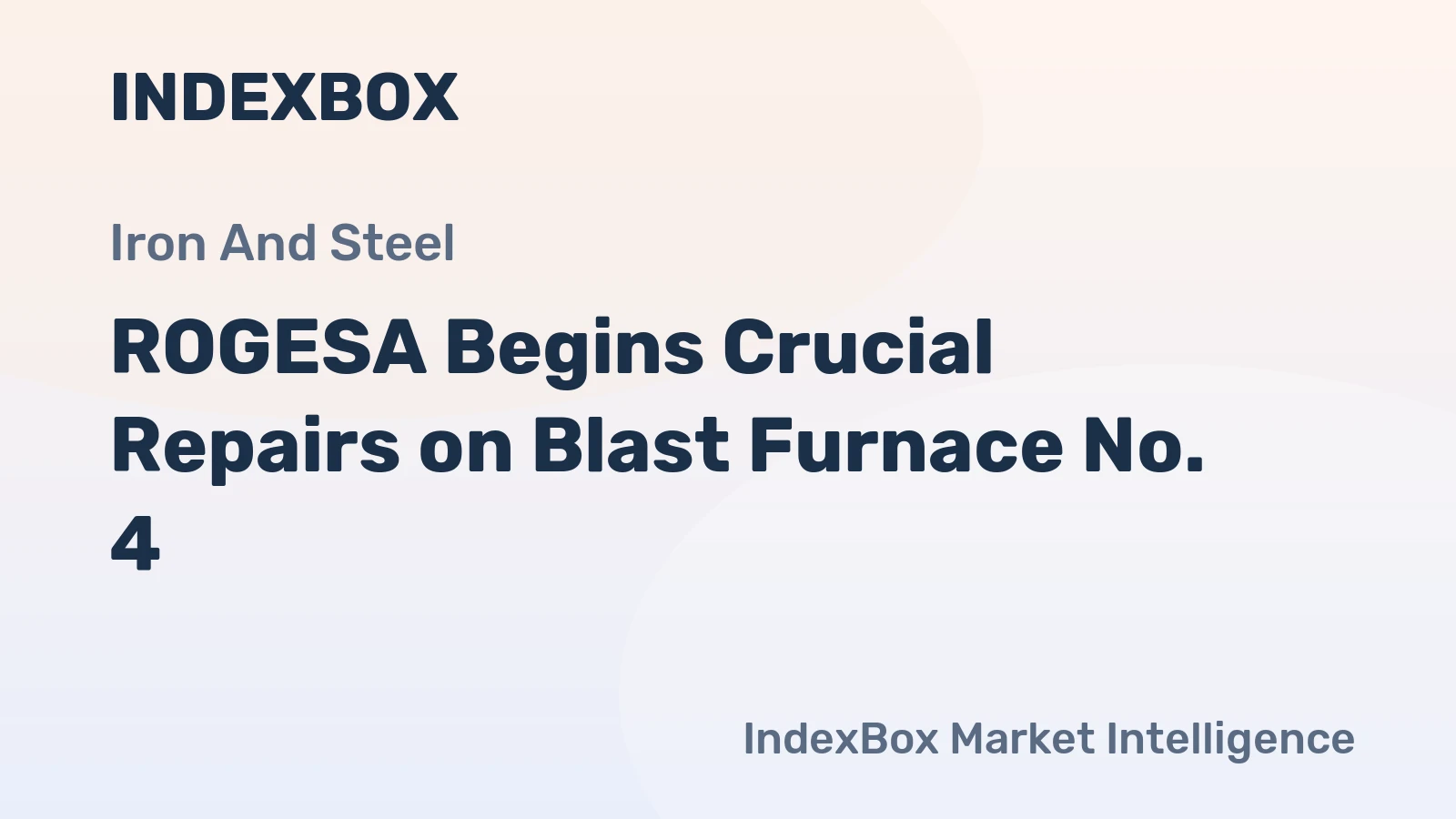 ROGESA Begins Crucial Repairs on Blast Furnace No. 4