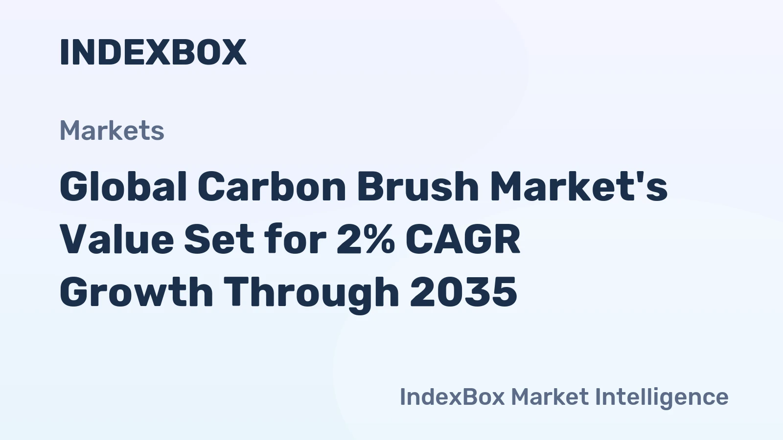 Global Carbon Brush Market's Value Set for 2% CAGR Growth Through 2035