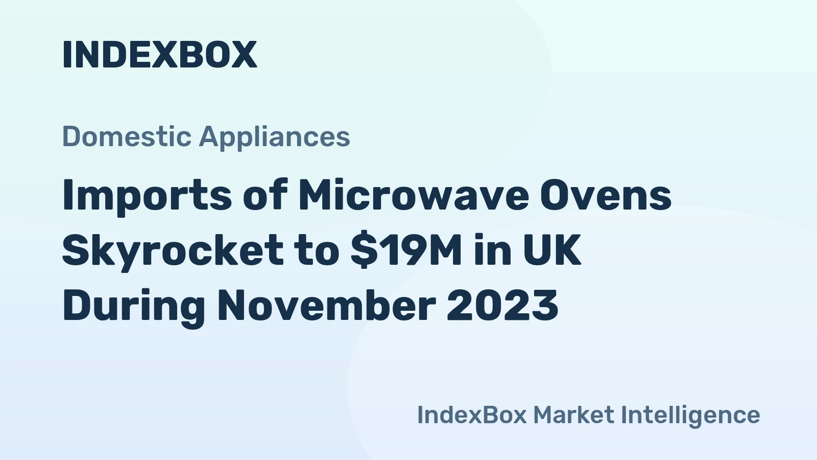 Imports of Microwave Ovens Skyrocket to $19M in UK During November 2023