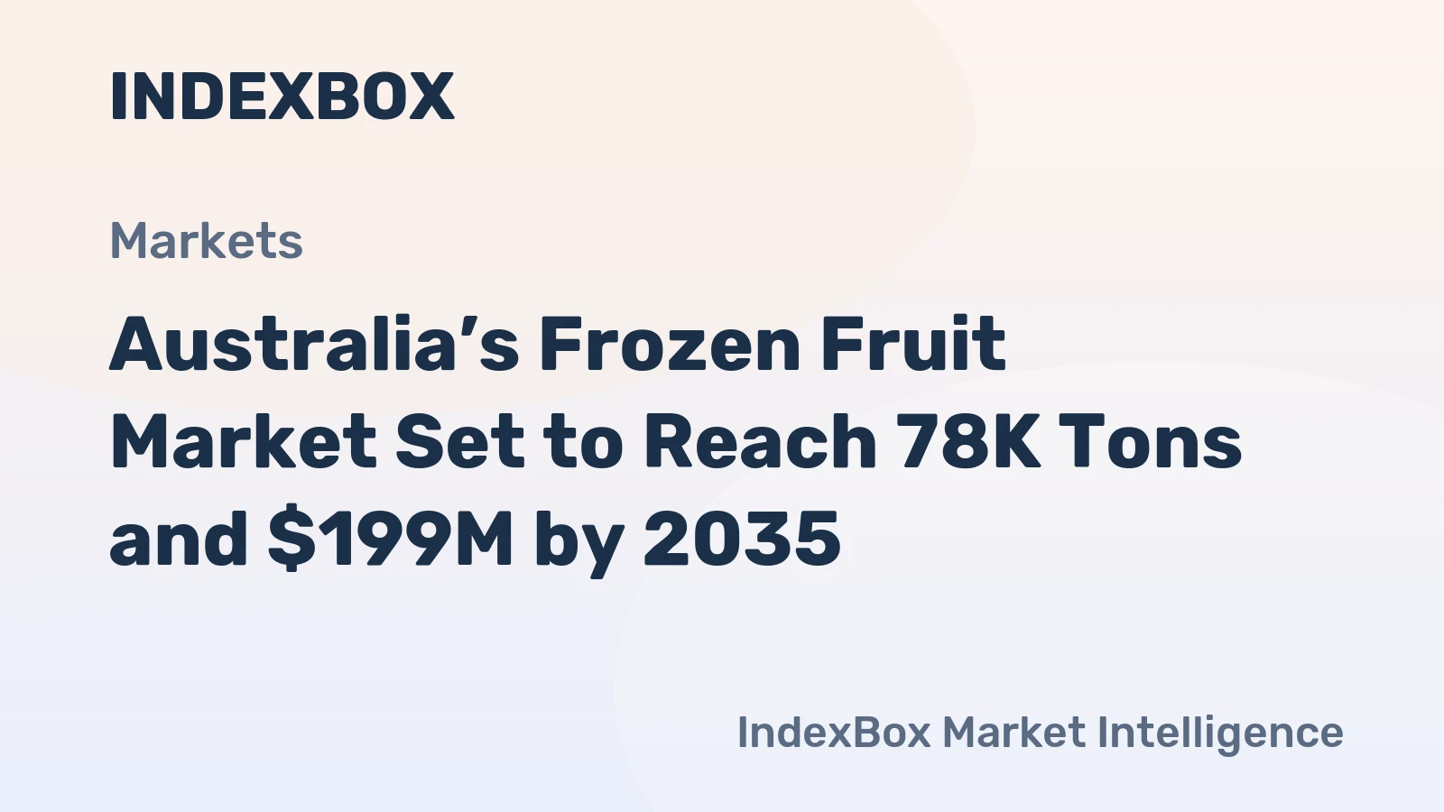 Australia’s Frozen Fruit Market Set to Reach 78K Tons and $199M by 2035
