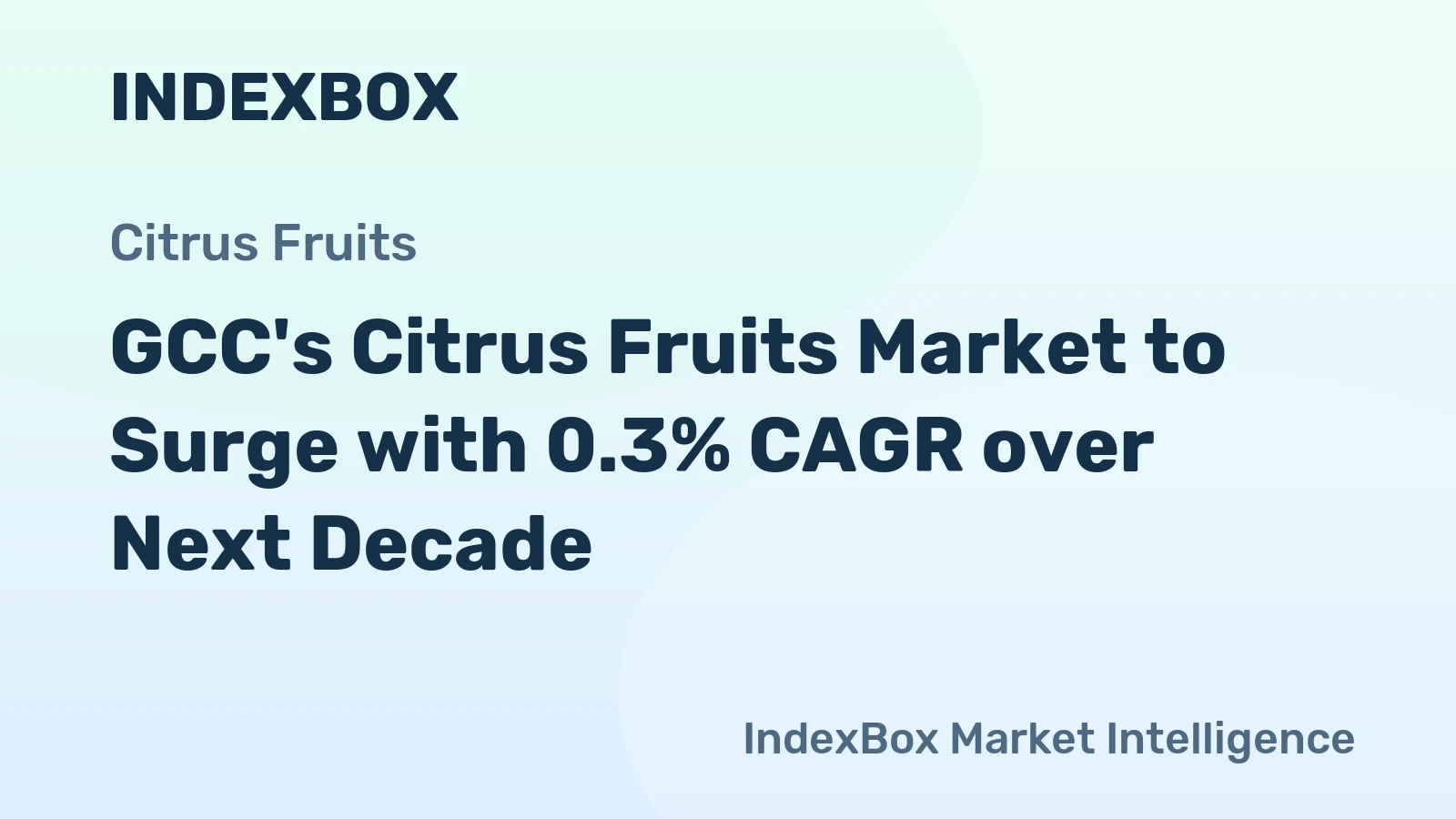 GCC's Citrus Fruits Market to Surge with 0.3% CAGR over Next Decade
