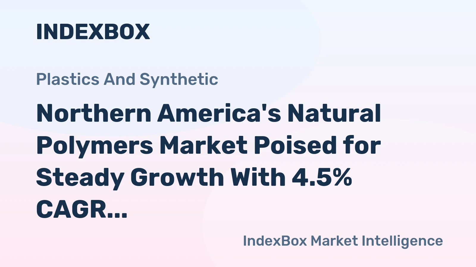 Northern America's Natural Polymers Market Poised for Steady Growth With 4.5% CAGR in Value Through 2035