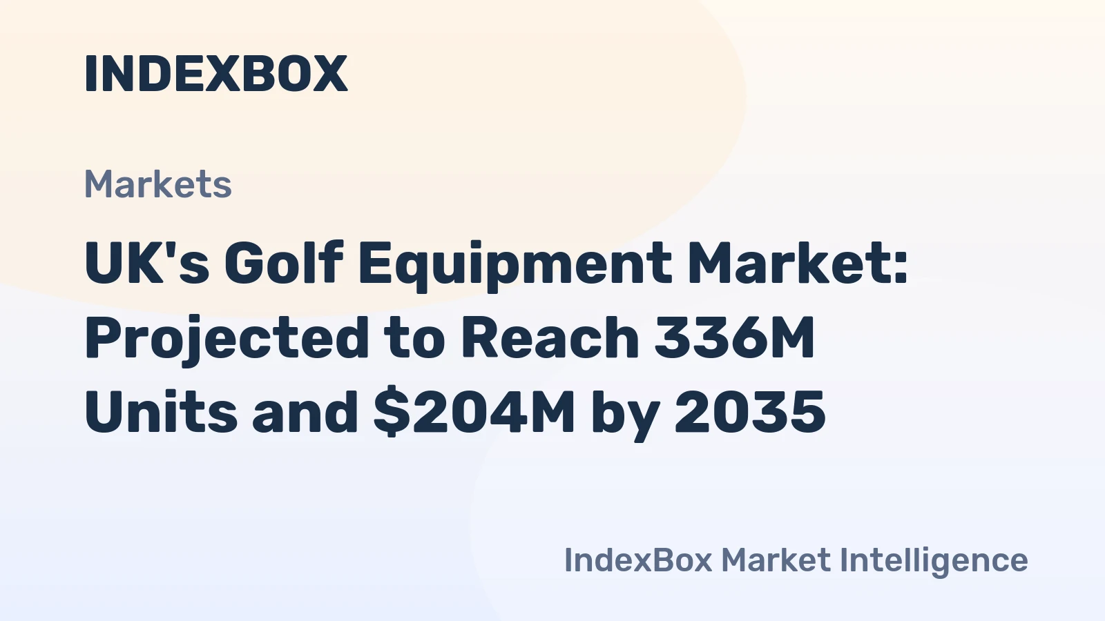 UK's Golf Equipment Market: Projected to Reach 336M Units and $204M by 2035