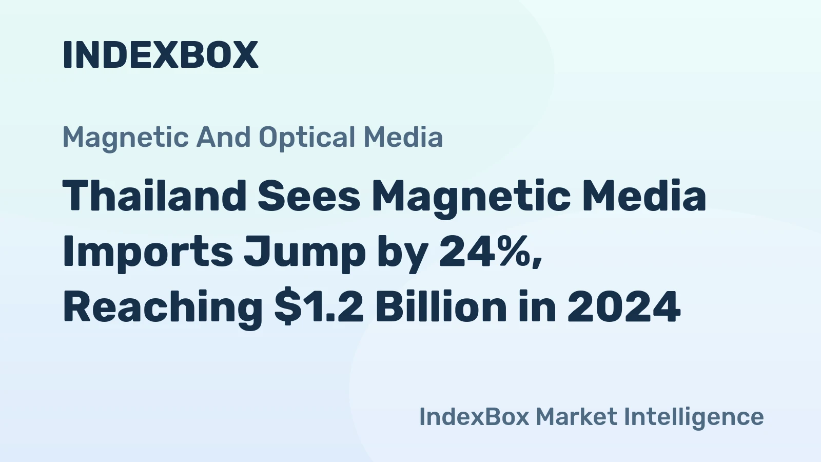 Thailand Sees Magnetic Media Imports Jump by 24%, Reaching $1.2 Billion in 2024