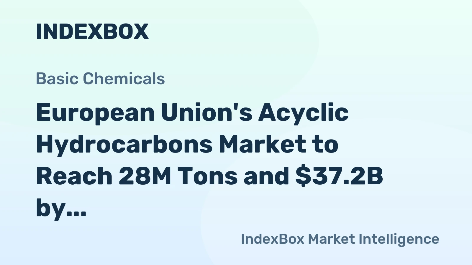 European Union's Acyclic Hydrocarbons Market to Reach 28M Tons and $37.2B by 2035, Driven by Rising Demand