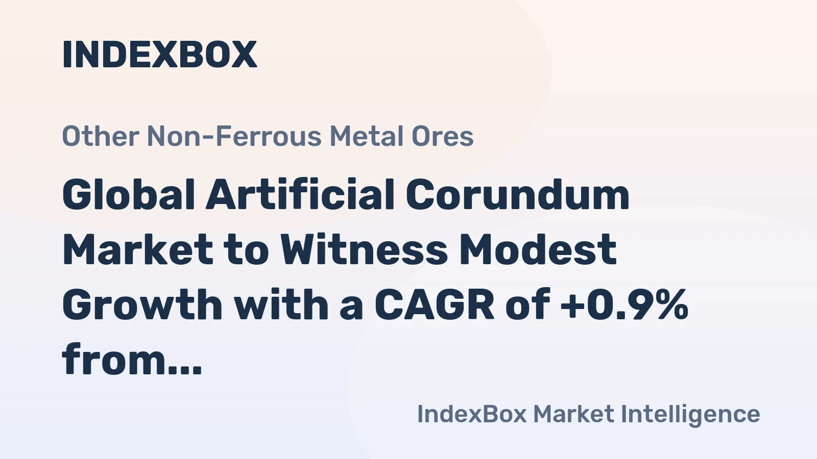 Global Artificial Corundum Market to Witness Modest Growth with a CAGR of +0.9% from 2024 to 2030