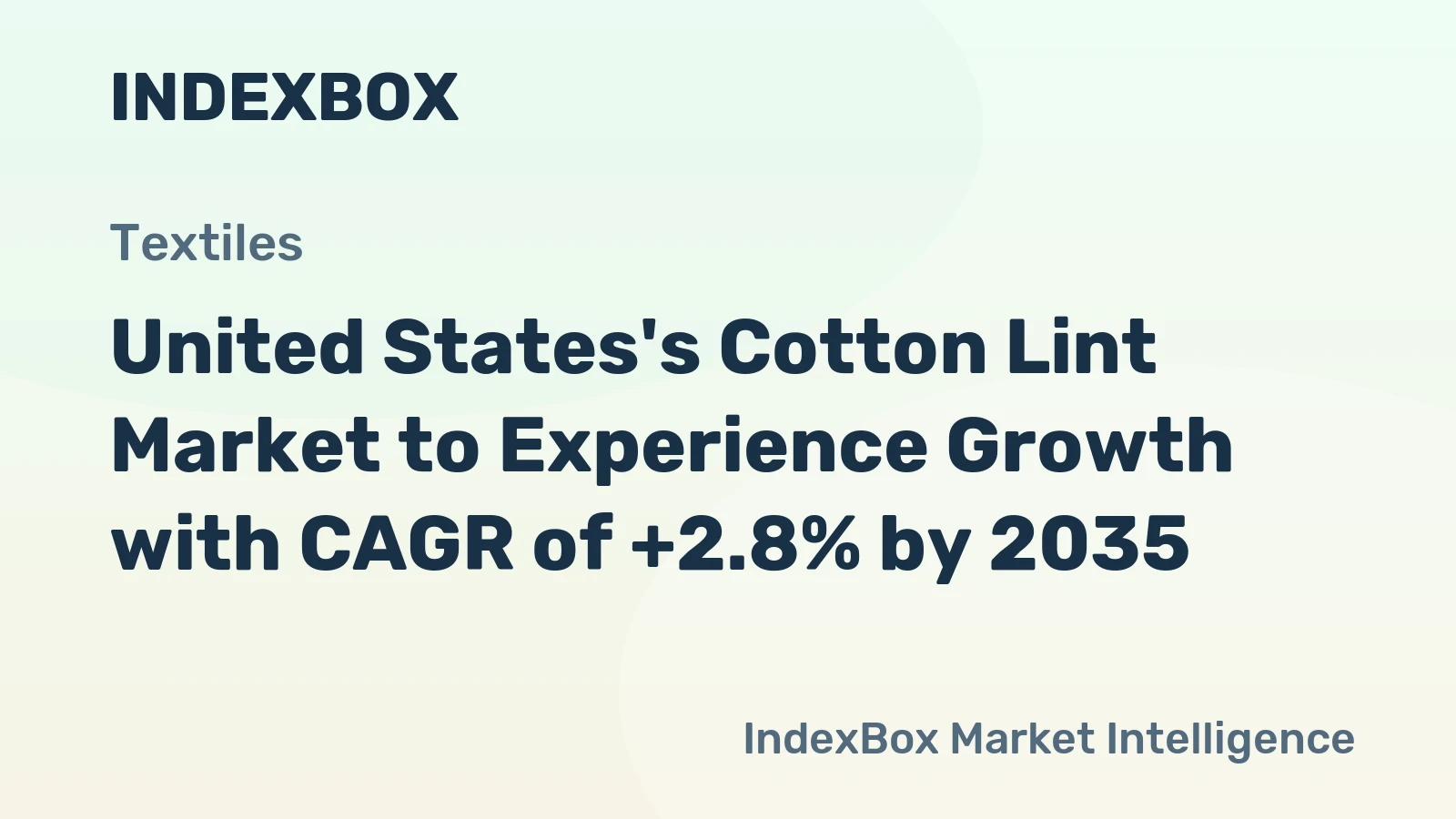 United States's Cotton Lint Market to Experience Growth with CAGR of +2.8% by 2035