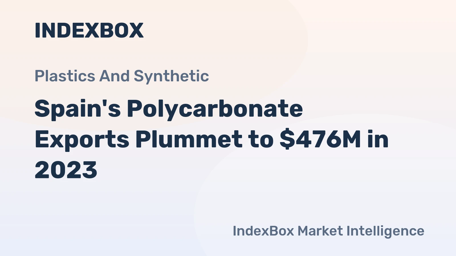 Spain's Polycarbonate Exports Plummet to $476M in 2023