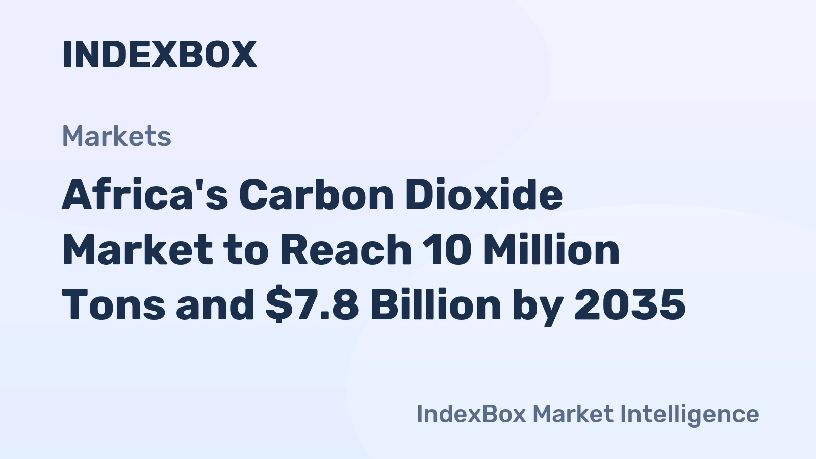 Africa's Carbon Dioxide Market to Reach 10 Million Tons and $7.8 Billion by 2035