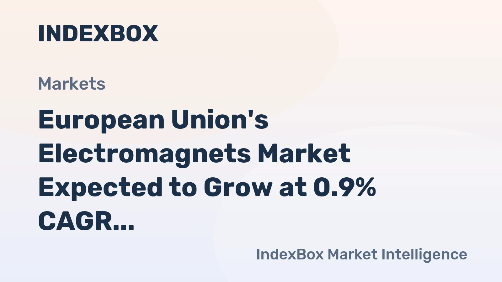 European Union's Electromagnets Market Expected to Grow at 0.9% CAGR, Reaching 115K Tons by 2035