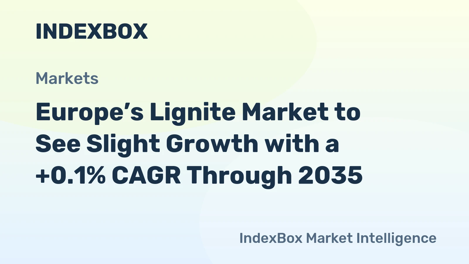 Europe’s Lignite Market to See Slight Growth with a +0.1% CAGR Through 2035