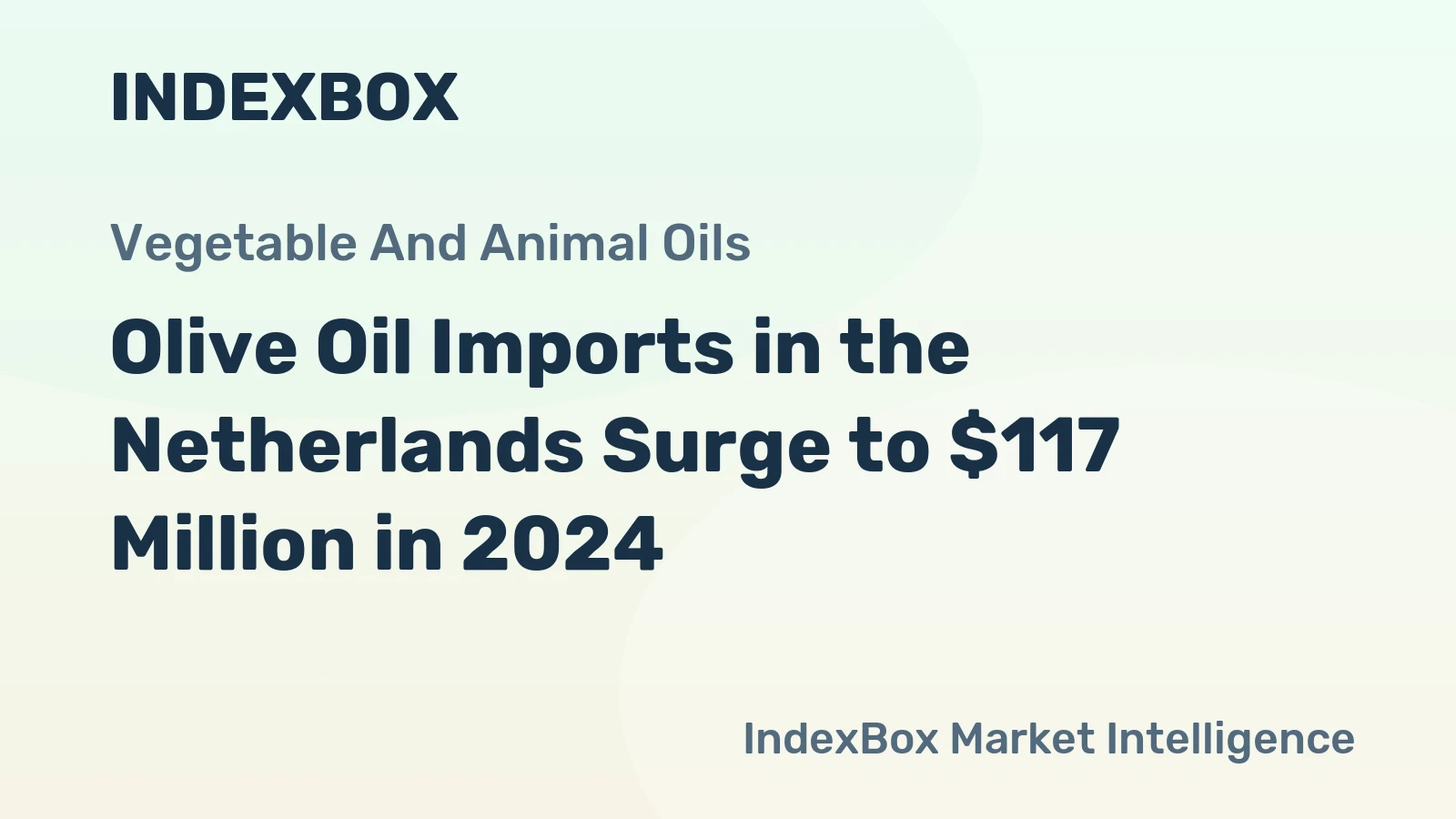 Olive Oil Imports in the Netherlands Surge to $117 Million in 2024