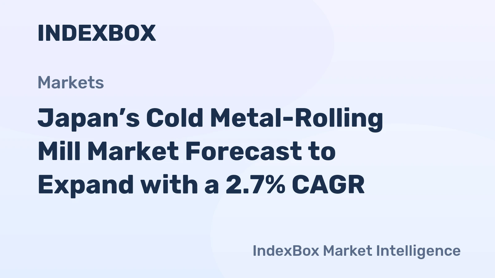 Japan’s Cold Metal-Rolling Mill Market Forecast to Expand with a 2.7% CAGR