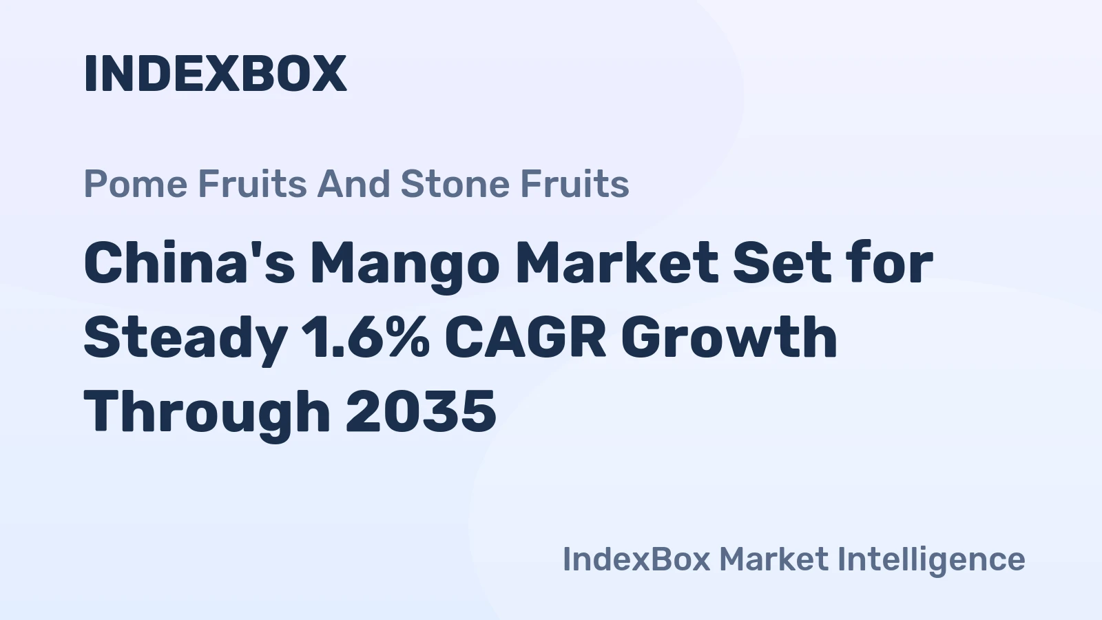 China's Mango Market Set for Steady 1.6% CAGR Growth Through 2035