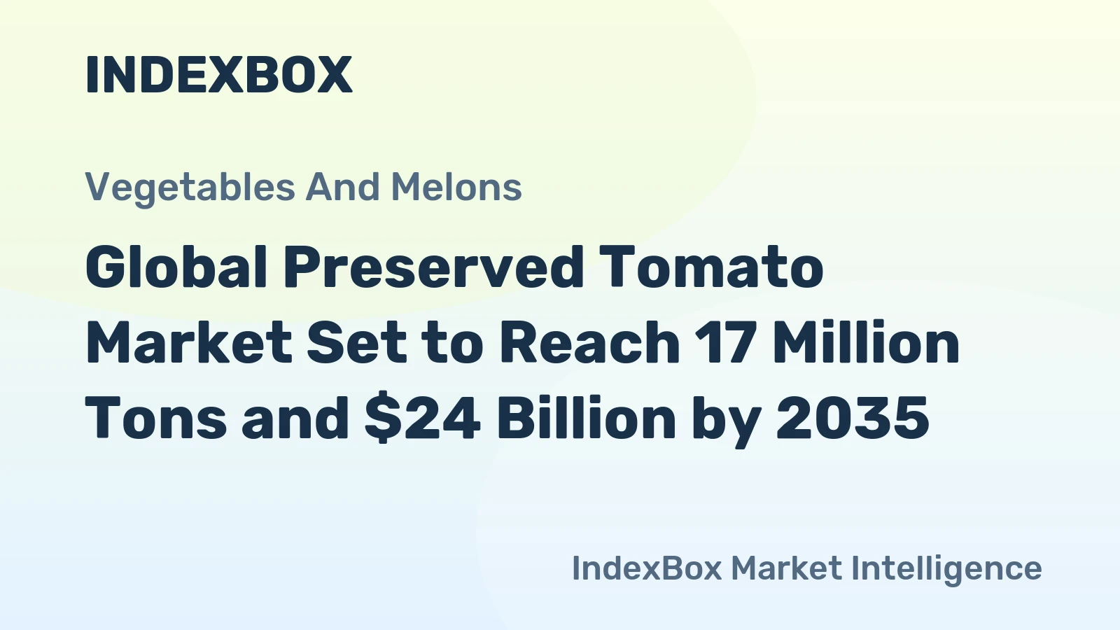 Global Preserved Tomato Market Set to Reach 17 Million Tons and $24 Billion by 2035