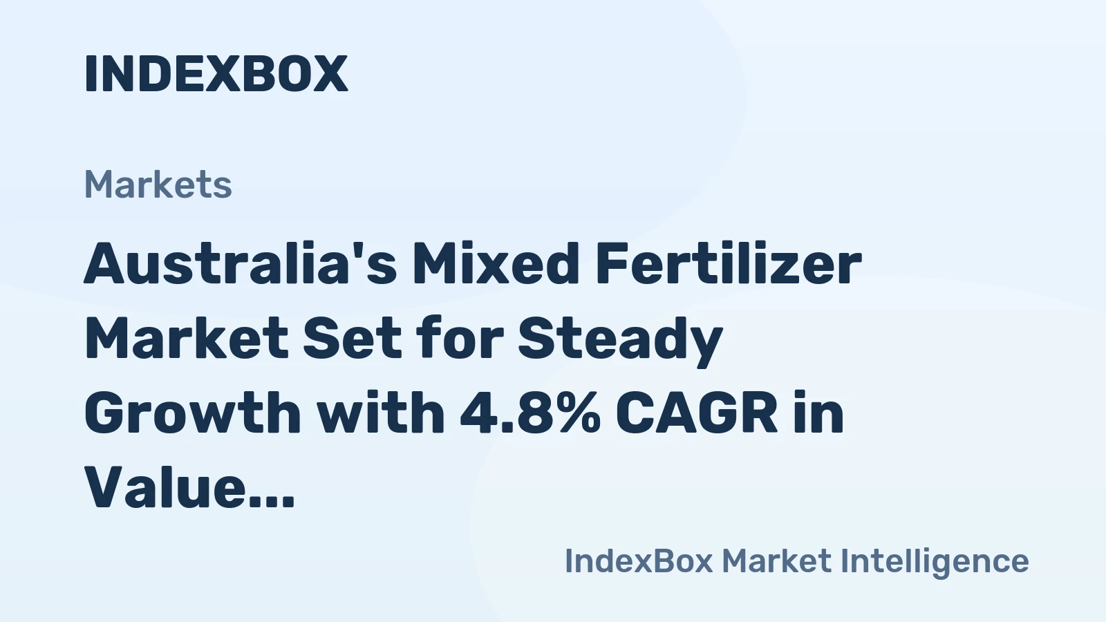Australia's Mixed Fertilizer Market Set for Steady Growth with 4.8% CAGR in Value Through 2035