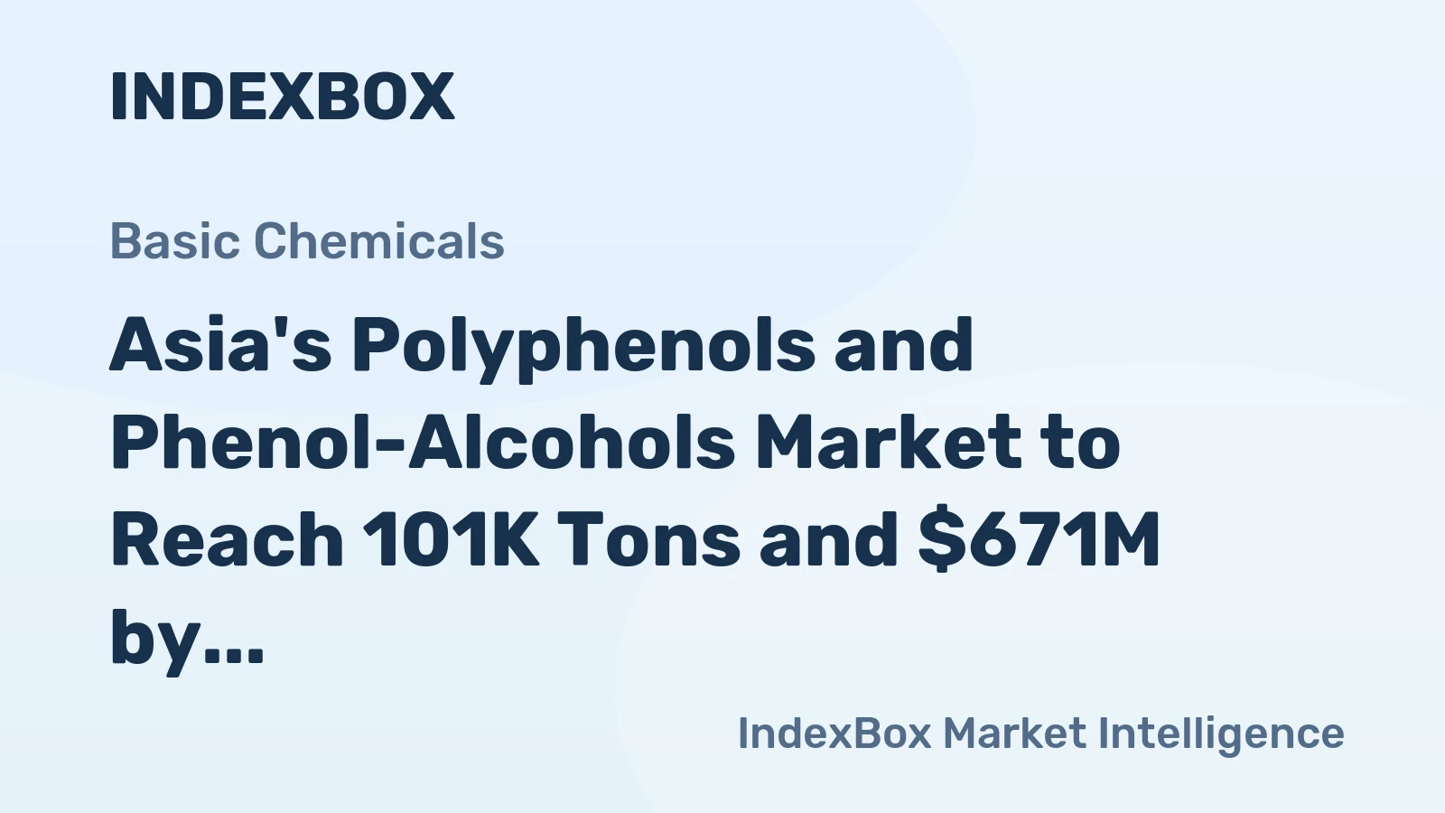 Asia's Polyphenols and Phenol-Alcohols Market to Reach 101K Tons and $671M by 2035, Forecasting Moderate Growth