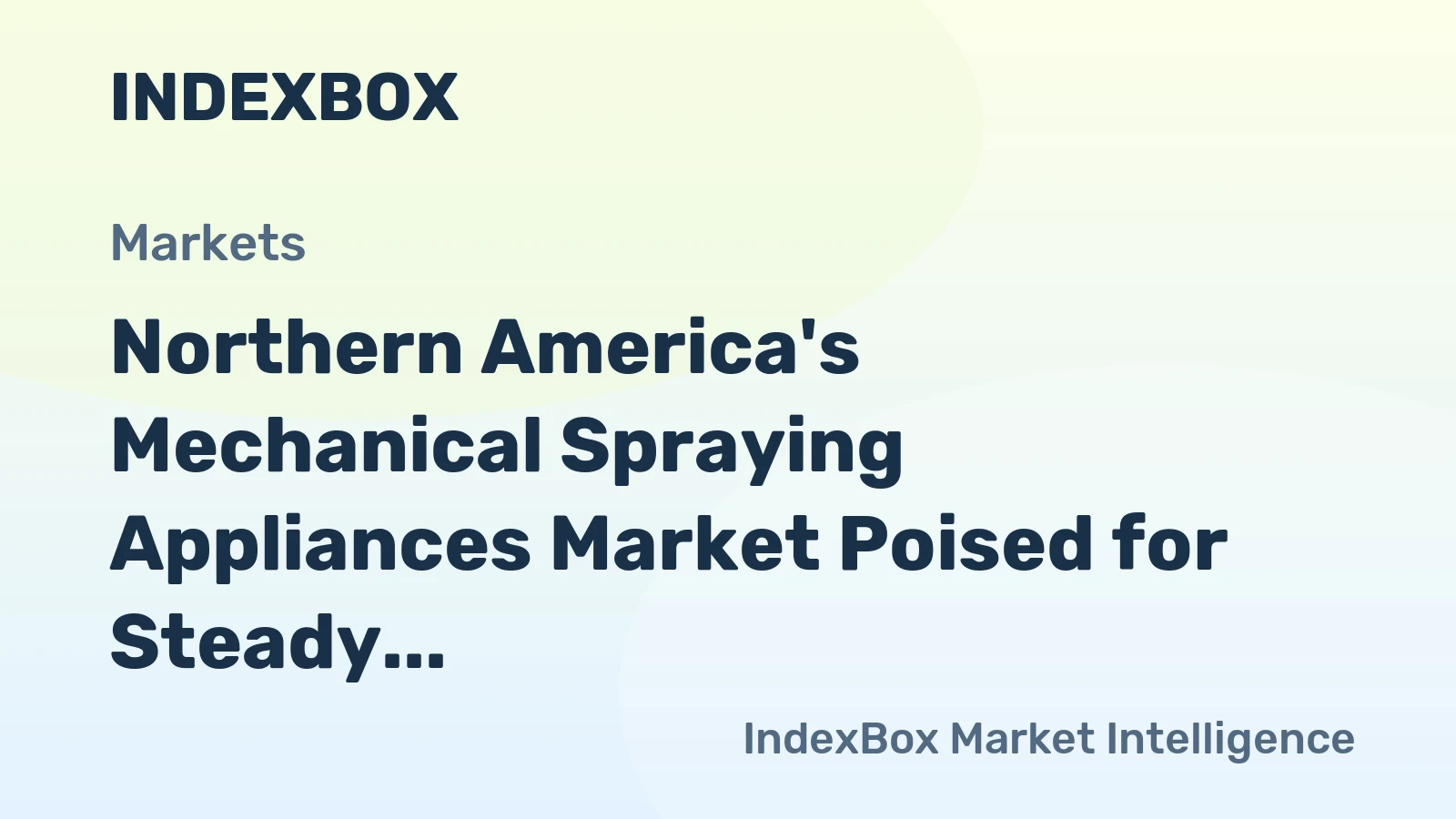 Northern America's Mechanical Spraying Appliances Market Poised for Steady Growth With 3.1% CAGR Value Increase