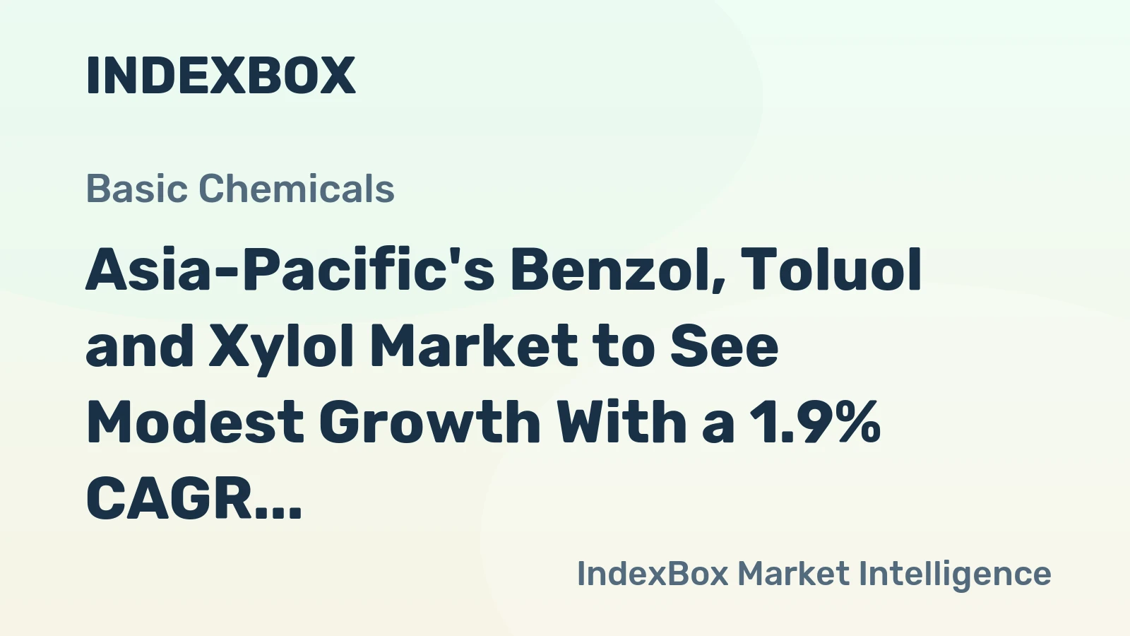 Asia-Pacific's Benzol, Toluol and Xylol Market to See Modest Growth With a 1.9% CAGR Through 2035