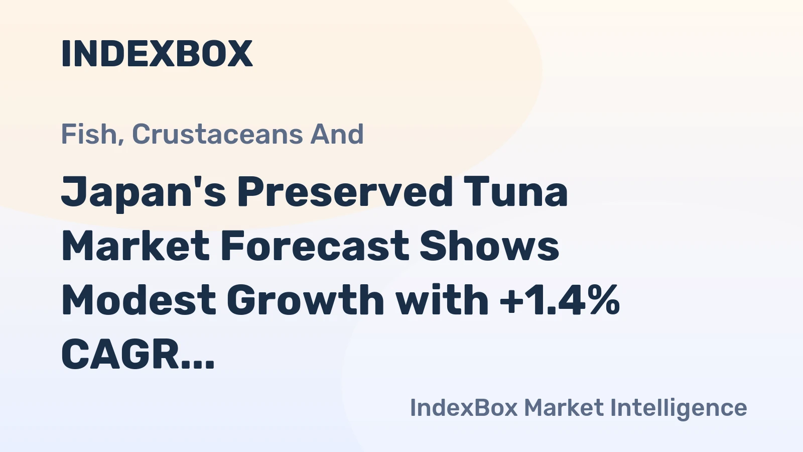 Japan's Preserved Tuna Market Forecast Shows Modest Growth with +1.4% CAGR Through 2035