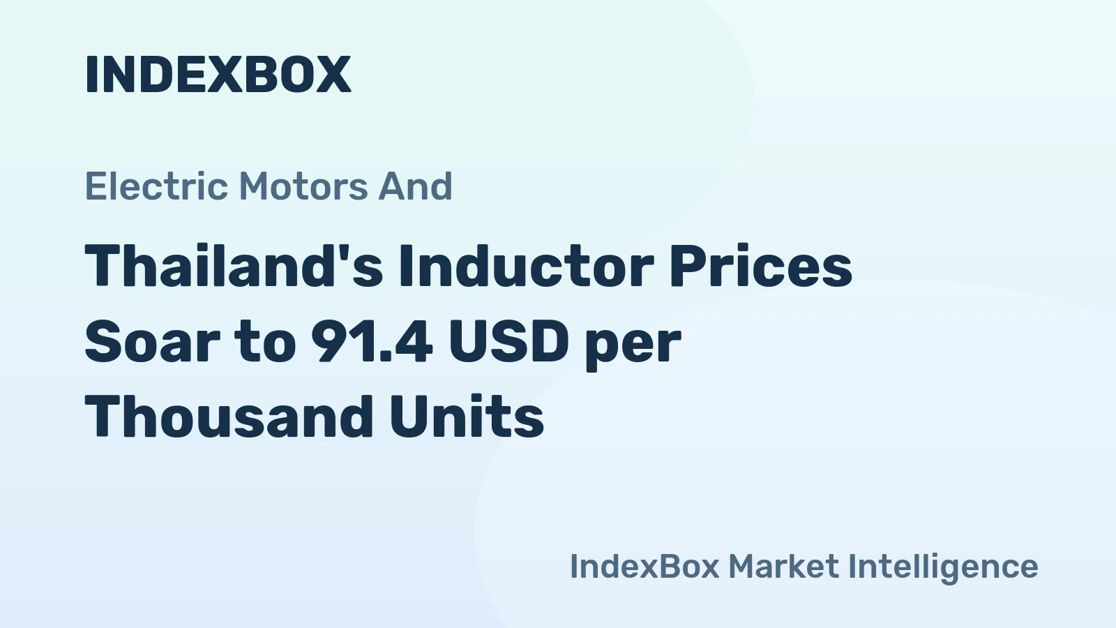 Thailand's Inductor Prices Soar to 91.4 USD per Thousand Units
