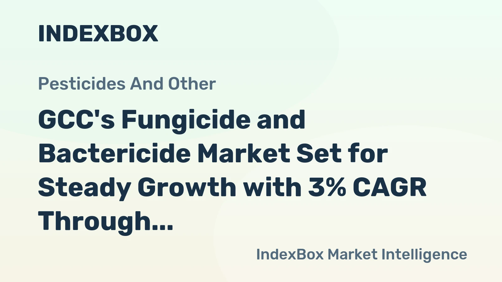 GCC's Fungicide and Bactericide Market Set for Steady Growth with 3% CAGR Through 2035