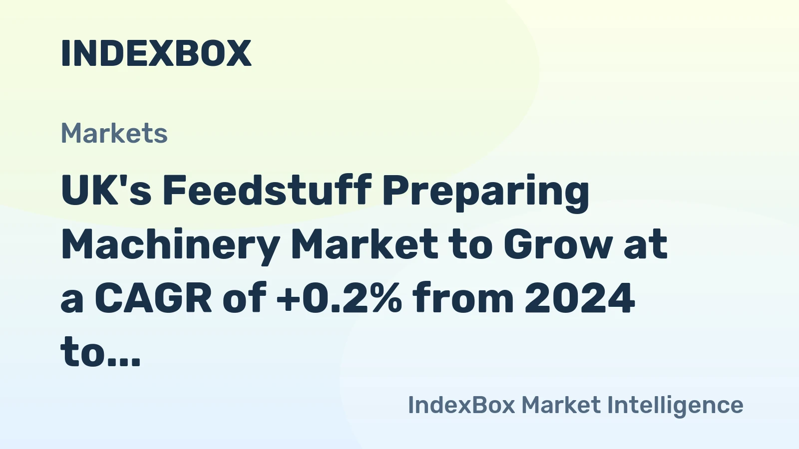 UK's Feedstuff Preparing Machinery Market to Grow at a CAGR of +0.2% from 2024 to 2035