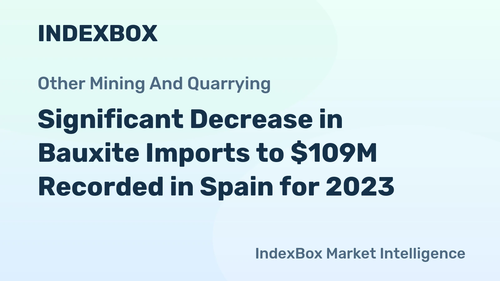 Significant Decrease in Bauxite Imports to $109M Recorded in Spain for 2023