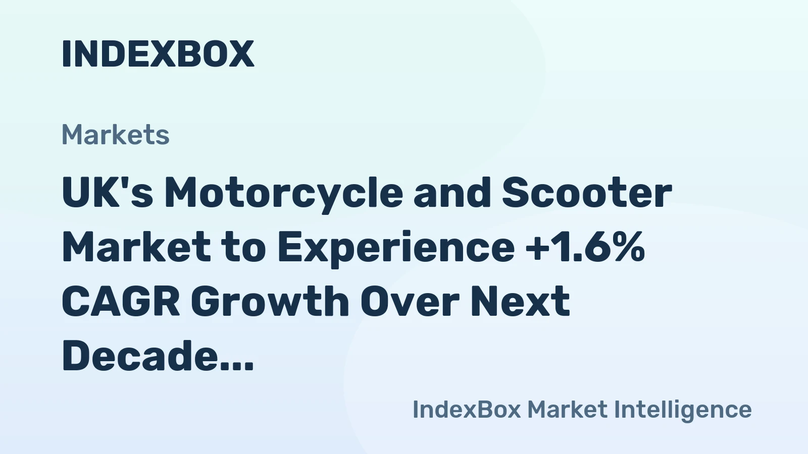 UK's Motorcycle and Scooter Market to Experience +1.6% CAGR Growth Over Next Decade
