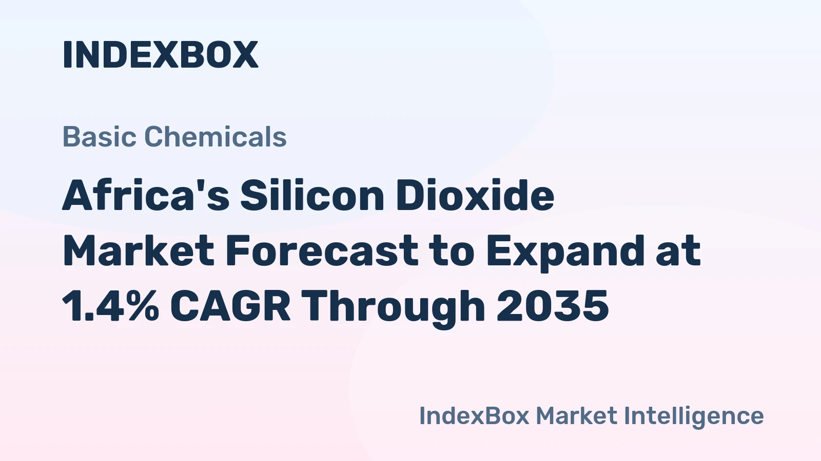 Africa's Silicon Dioxide Market Forecast to Expand at 1.4% CAGR Through 2035