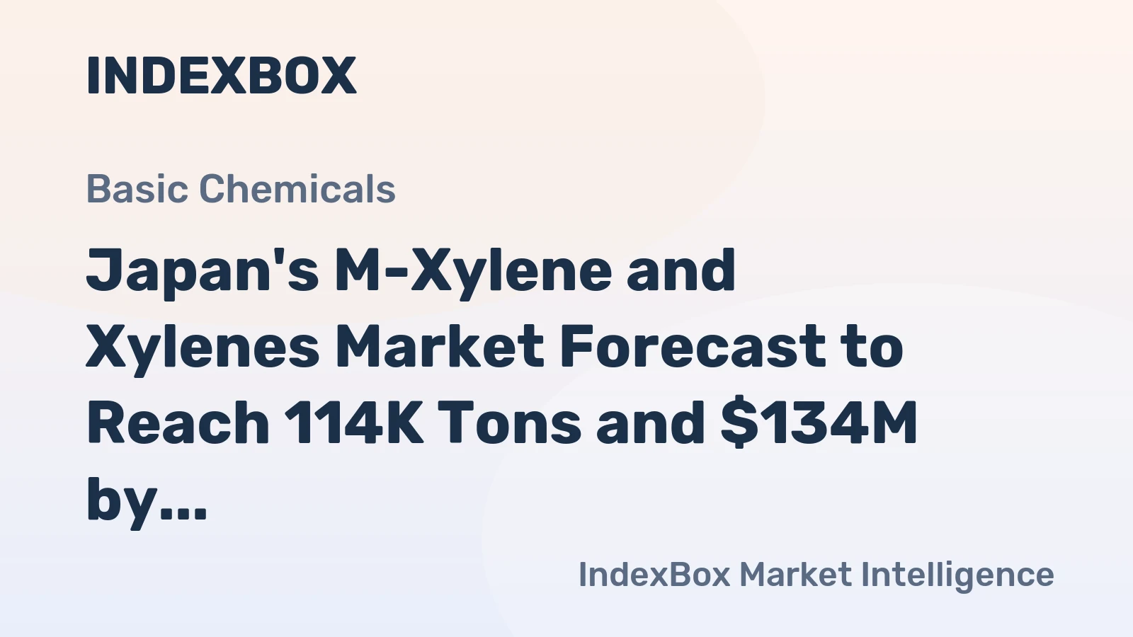 Japan's M-Xylene and Xylenes Market Forecast to Reach 114K Tons and $134M by 2035