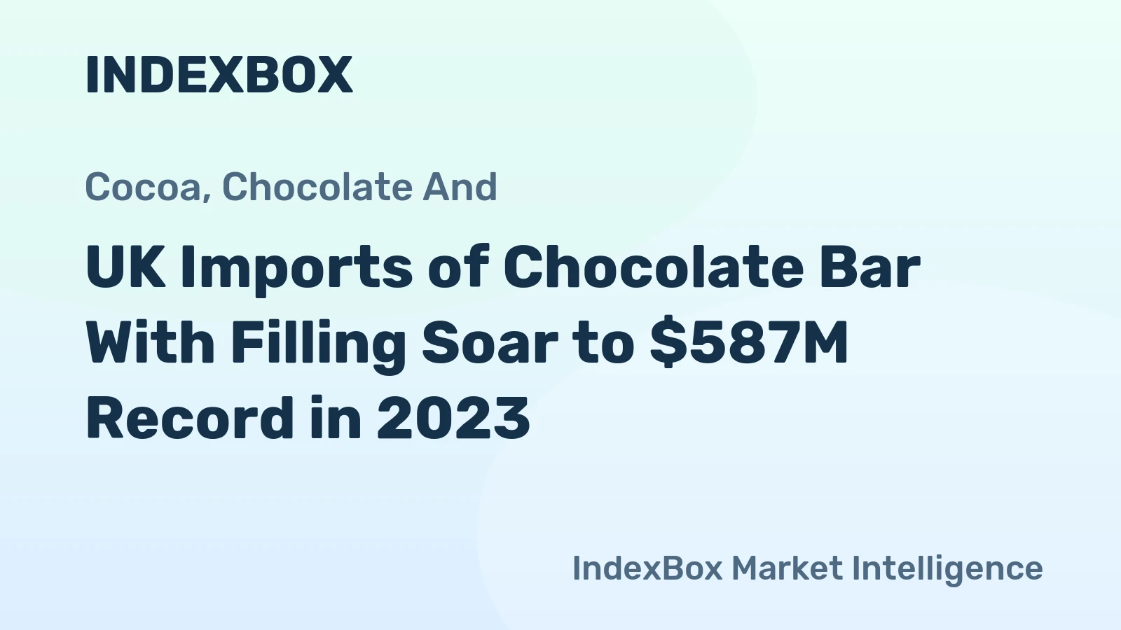 UK Imports of Chocolate Bar With Filling Soar to $587M Record in 2023