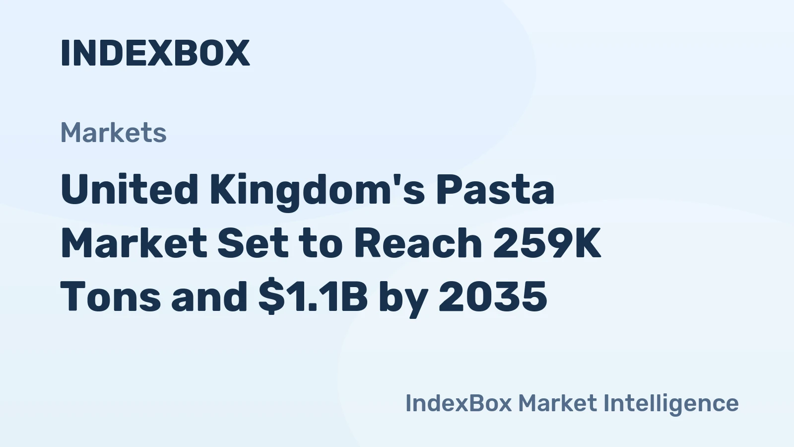 United Kingdom's Pasta Market Set to Reach 259K Tons and $1.1B by 2035
