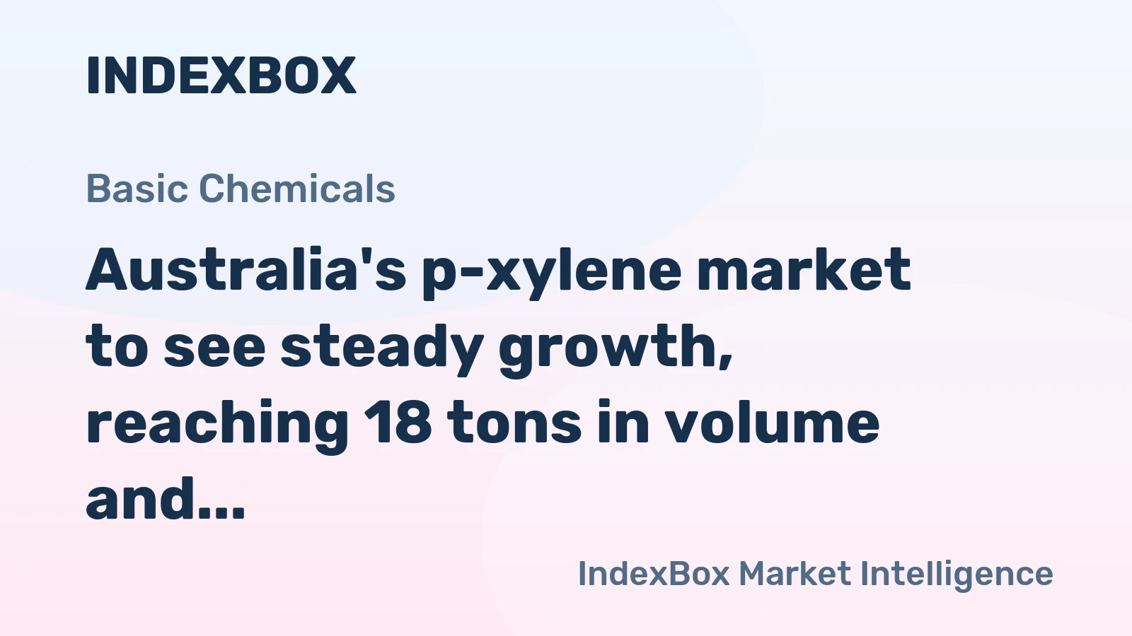 Australia's p-xylene market to see steady growth, reaching 18 tons in volume and $116K in value by 2035