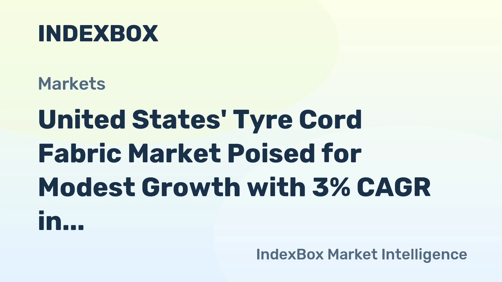 United States' Tyre Cord Fabric Market Poised for Modest Growth with 3% CAGR in Value Through 2035