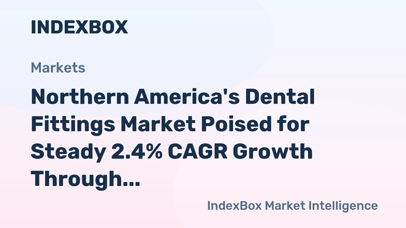 Northern America's Dental Fittings Market Poised for Steady 2.4% CAGR Growth Through 2035
