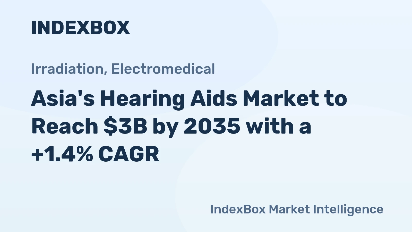 Asia's Hearing Aids Market to Reach $3B by 2035 with a +1.4% CAGR