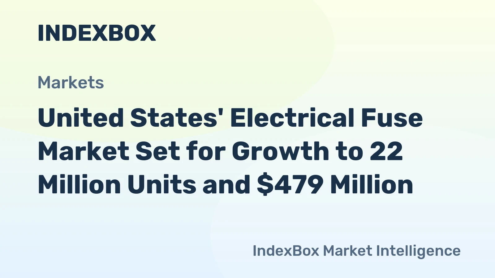 United States' Electrical Fuse Market Set for Growth to 22 Million Units and $479 Million