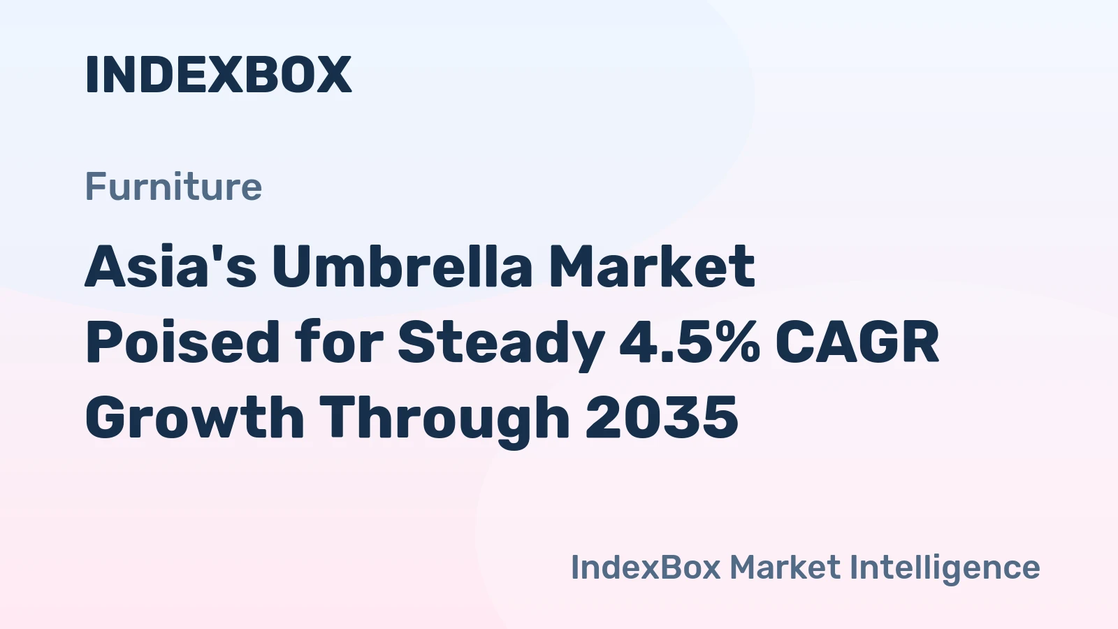 Asia's Umbrella Market Poised for Steady 4.5% CAGR Growth Through 2035