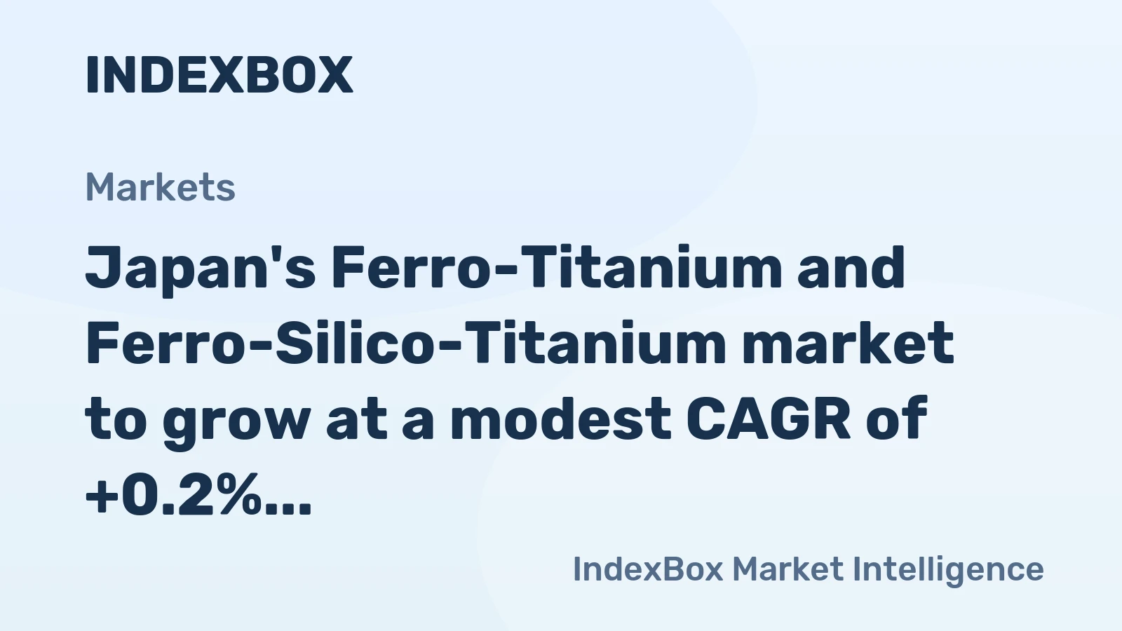 Japan's Ferro-Titanium and Ferro-Silico-Titanium market to grow at a modest CAGR of +0.2%, reaching 4.4K tons by 2035.