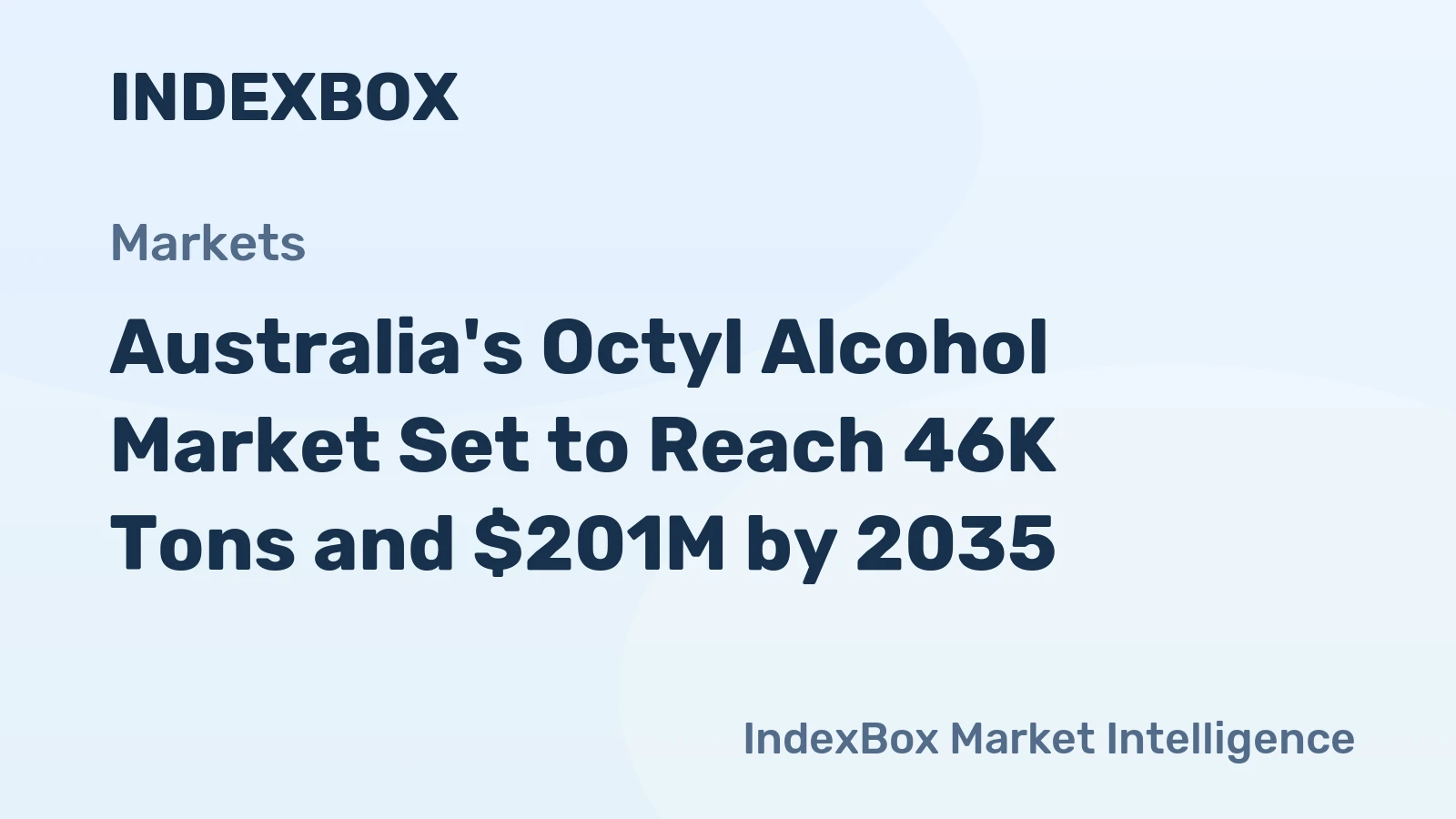 Australia's Octyl Alcohol Market Set to Reach 46K Tons and $201M by 2035
