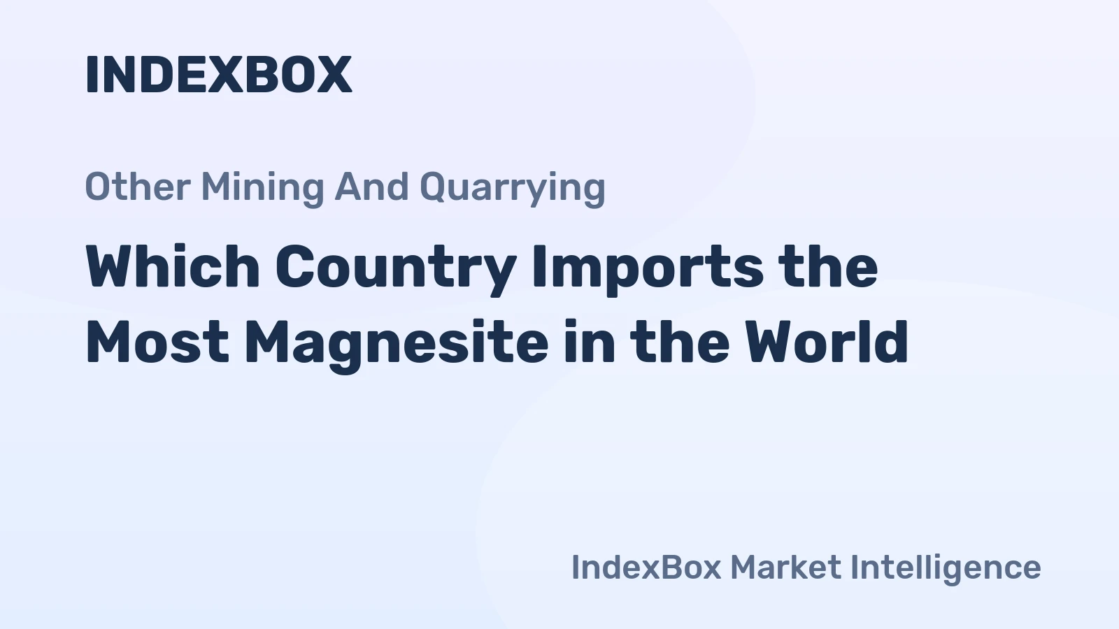 Which Country Imports the Most Magnesite in the World?