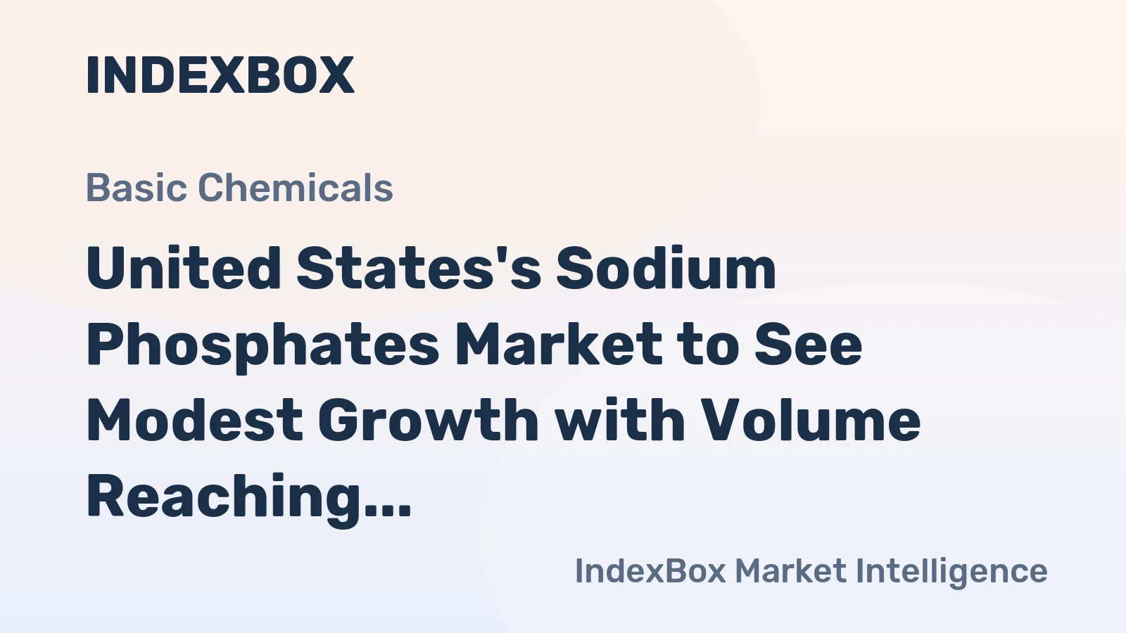 United States's Sodium Phosphates Market to See Modest Growth with Volume Reaching 4.5K Tons and Value Reaching $12M by 2035