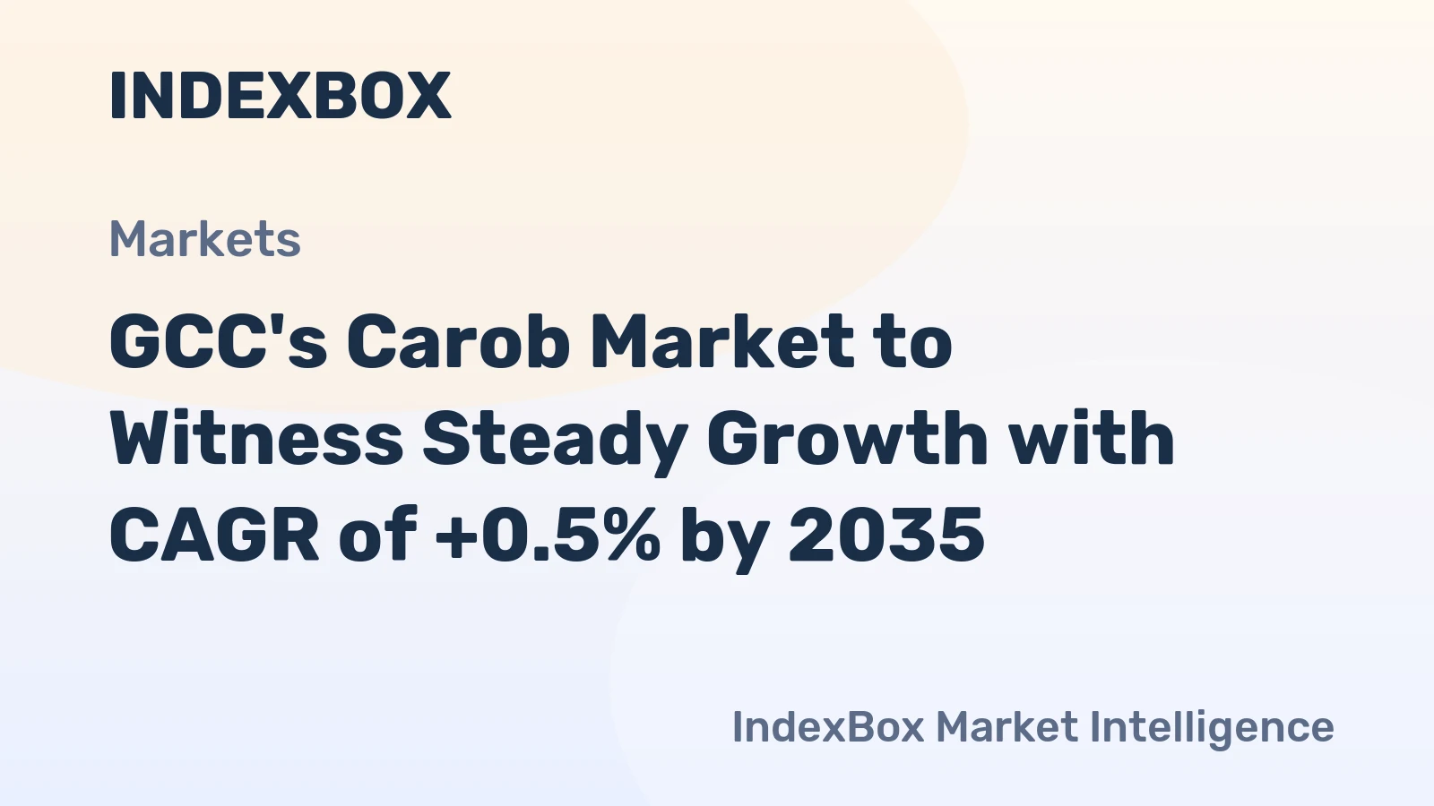 GCC's Carob Market to Witness Steady Growth with CAGR of +0.5% by 2035