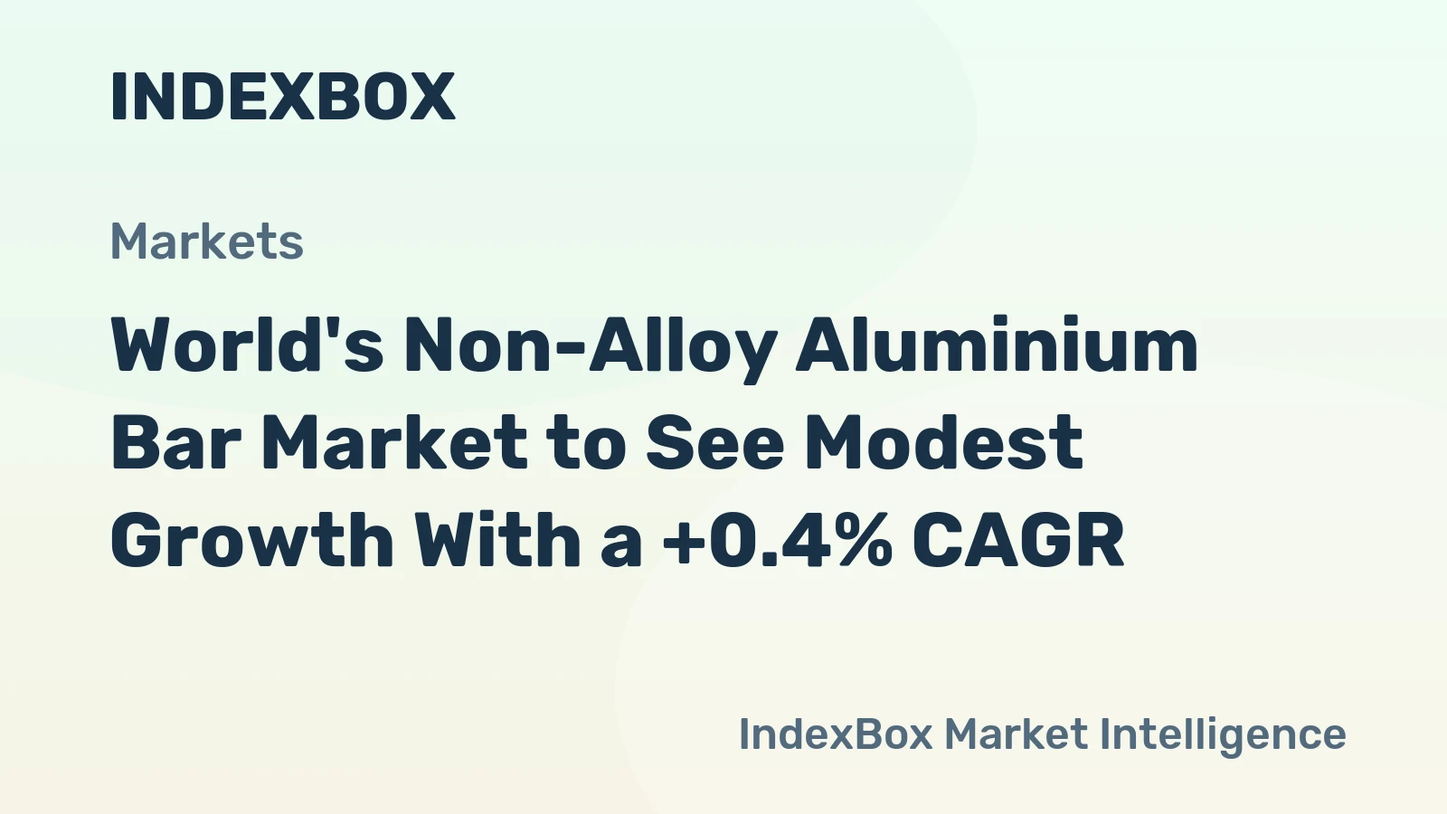 World's Non-Alloy Aluminium Bar Market to See Modest Growth With a +0.4% CAGR
