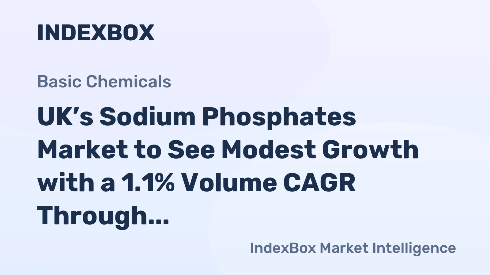 UK’s Sodium Phosphates Market to See Modest Growth with a 1.1% Volume CAGR Through 2035