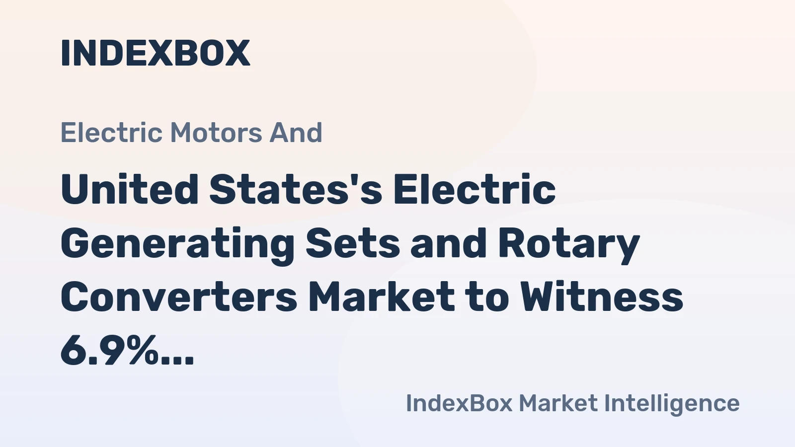 United States's Electric Generating Sets and Rotary Converters Market to Witness 6.9% CAGR Growth Through 2035