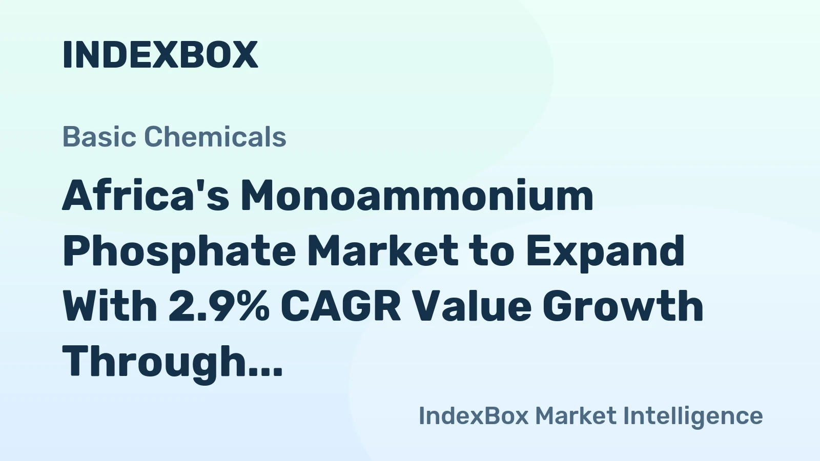 Africa's Monoammonium Phosphate Market to Expand With 2.9% CAGR Value Growth Through 2035