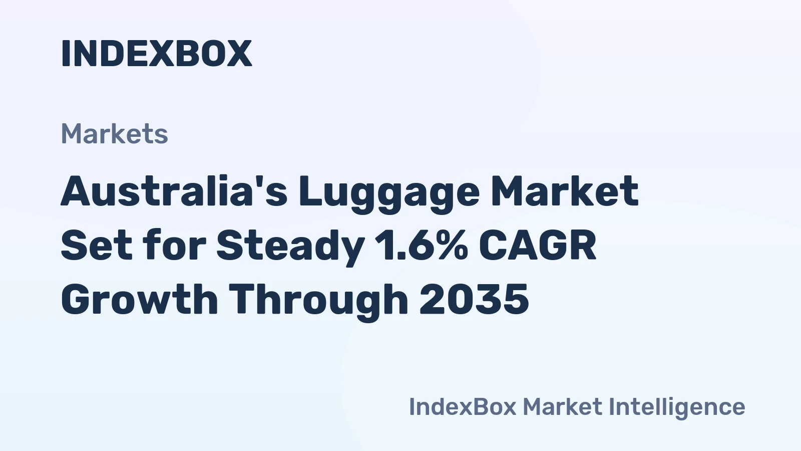 Australia's Luggage Market Set for Steady 1.6% CAGR Growth Through 2035
