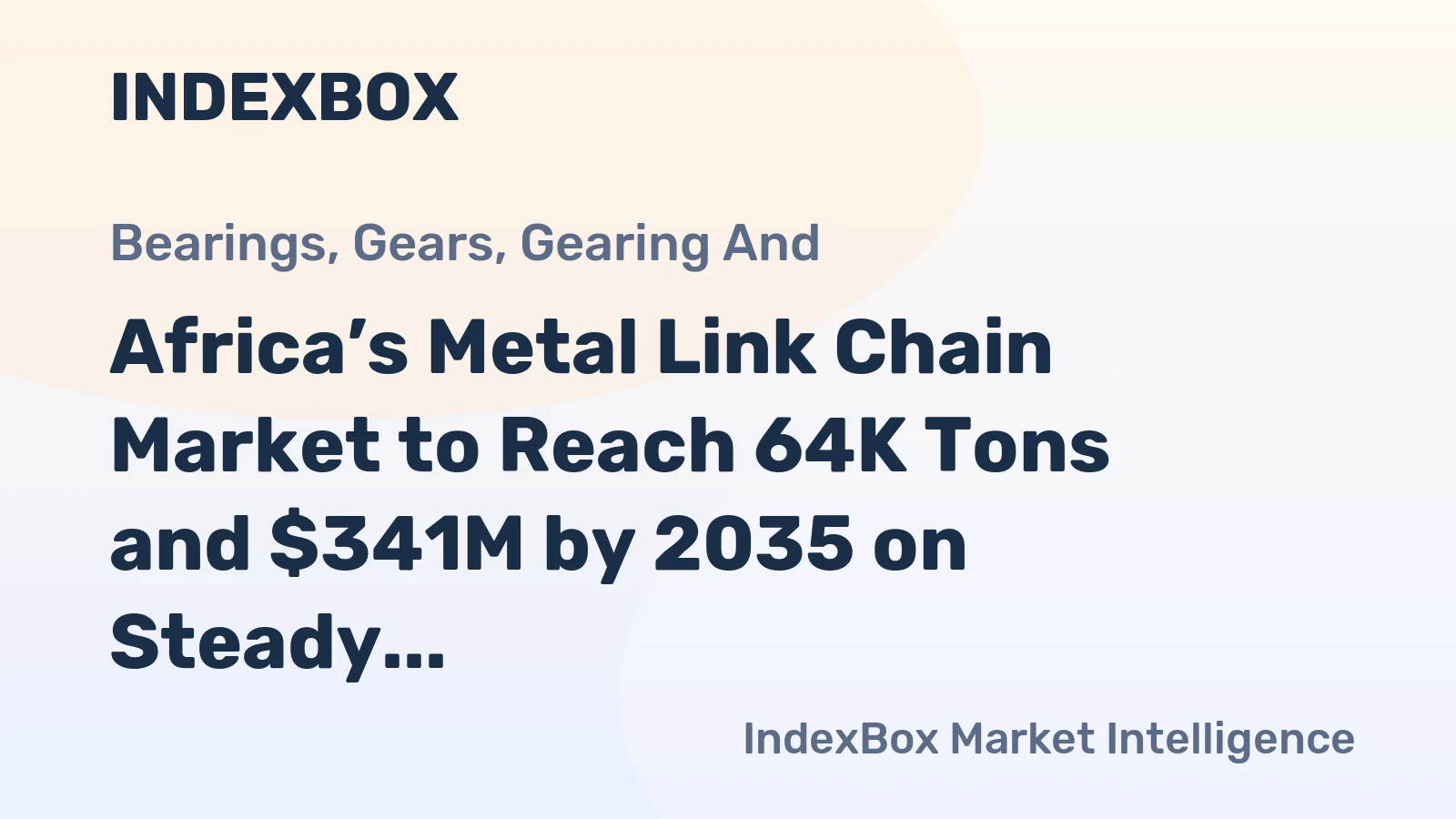 Africa’s Metal Link Chain Market to Reach 64K Tons and $341M by 2035 on Steady Growth